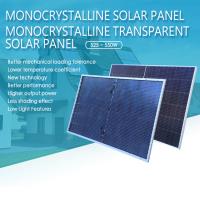 China Transparent PV Module PERC Mono Half Cells Monocrystalline 500w Solar Panel for sale