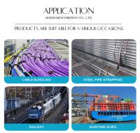 China Durable 304 Stainless Steel Metal Cable Ties With Strong Head And Tail for sale