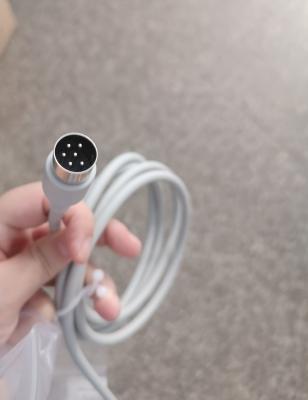 China Din 6 Pin Connector Medical Cable Assemblies TPU Nickel Plated for sale