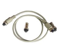 China ODM Grey Connector Extension Cable Nickel Plated TPU Material for sale