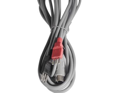 China Nickel Plated Medical Equipment Cables DIN Male Plug Connector Cable for sale