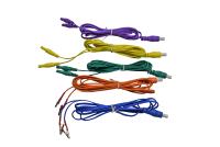 China Multi Color PVC TPU Medical Tens Lead Wire For Tens Electrodes for sale