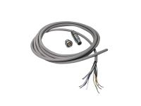 China Grey Color TPU Medical Cable With Metal Circualr Push Pull Connector for sale