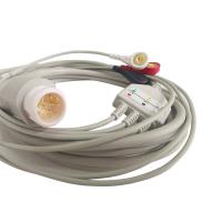 China HP 3 Lead One Piece Ecg Cable Medical Patient Ekg Lead Wires for sale
