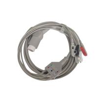 China HP 3 Lead One Piece Ecg Cable Medical Patient Ekg Lead Wires for sale