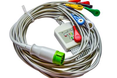 China Spacelabs 90367 Medical Ecg Cable 10 Lead EKG Leadwire For EKG Diagnosis System for sale