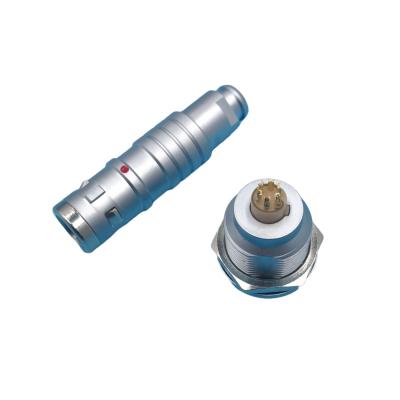 China 1K 6 Pin Circular Self Locking Connector Male Female Wire Cable Types for sale
