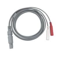 China TPU Rubber Silicone Medical Cable Assembly With Two Lead Wires for sale