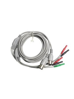 China TPE TPU Medical Custom Cable Assemblies Two Leads Three Leads for sale