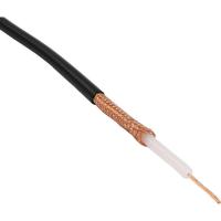 China Black PP Medical Shielded Coaxial Cable Tinned Plated Single Core Shielded Cable for sale