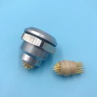 China Metal Push Pull Socket Right Angle Circular Connector 24 Pin for sale