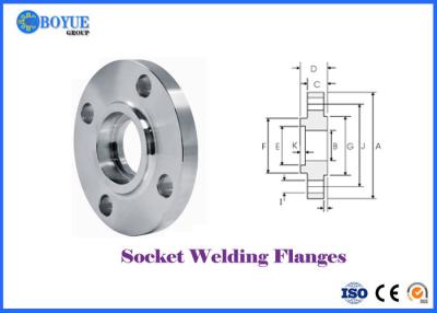 China ASME B16.5 Socket Weld Pipe Flanges , Duplex Stainless Steel Flange 3'' 300 for sale