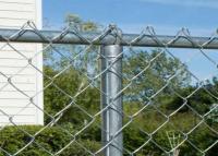 China Security Galvanized Chain Link Mesh Fence / Versatile Fence  With Barbed Wire on Top for sale
