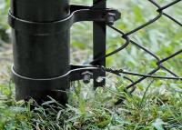 China Security Galvanized Chain Link Mesh Fence / Versatile Fence  With Barbed Wire on Top for sale