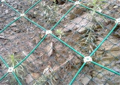 China 2.0mm 2.2mm Rock Fall Protection Mesh Green Rock Fall Barrier for sale