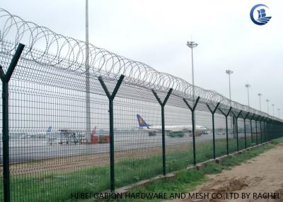 China PVC Coated Welded Wire Mesh Fencing 4.0mm 5.0mm Airport Security Fence for sale