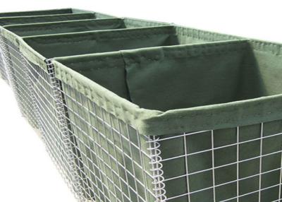 China Hot Dipped Galvanized Hesco Defensive Barrier 250g/m2 Geotextile Military Wall for sale