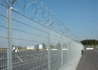 China Green / White Welded Mesh Fencing Rectangle Hole With Y Post for sale