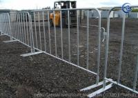 China Galvanized Welded Mesh Crowd Control Barricade Fence 1100mm x 2500mm for Concerts for sale