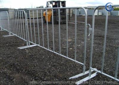 China Galvanized Welded Mesh Crowd Control Barricade Fence 1100mm x 2500mm for Concerts for sale