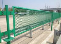China PVC Powder Coated Expanded Metal Fence 30mmx60mm Hole for Highway Security for sale