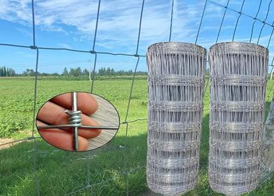 China Hot Dip Galvanized Steel Field Fencing 2.5mm Wire 280mm Roll Diameter Grassland Farm Fence for sale