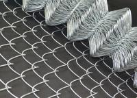 China Hot Dipped Galvanized Chain Link Fence 50mm Mesh 2m Height Security Fence for School Pool Airport for sale