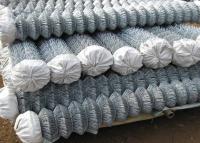 China Hot Dipped Galvanized Chain Link Fence 50mm Mesh 2m Height Security Fence for School Pool Airport for sale