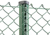 China PVC Coated Chain Link Mesh Fence 50x50mm Diamond Security Fence for Pool Airport for sale