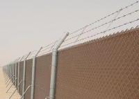 China Electro Galvanized Chain Link Fence PVC Coated 10m 20m Rolls for Airport Security for sale