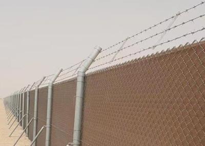 China Electro Galvanized Chain Link Fence PVC Coated 10m 20m Rolls for Airport Security for sale