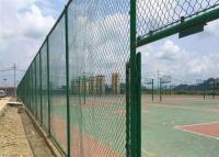 China Green PVC Coated Hot Dipped Galvanized Chain Link Fence 50mm Mesh 1.0-6.0mm Wire for School Pool for sale