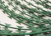 China Hot Dipped Galvanized Razor Tape Wire Concertina Wire Fencing BTO-22 0.5mm Thickness for Railway for sale