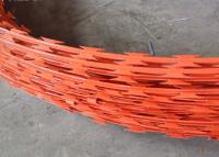 China Hot Dipped Galvanized Razor Concertina Coil Wire BTO-22 450mm Coil Diameter for Airport Security Fencing for sale