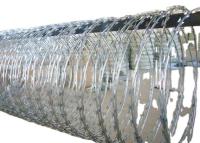 China Stainless Steel Concertina Razor Wire BTO-22 0.5mm Thickness Coil Diameter 450mm for sale