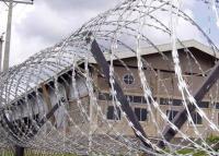 China SS304 Razor Fencing Wire Concertina Coil BTO-22 0.5mm Thickness for Highway Security for sale