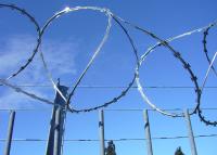 China Stainless Steel Razor Wire Fencing BTO-22 0.5mm Blade 2.5mm Wire Coil 900mm for sale