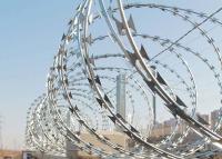 China Stainless Steel Razor Wire Fencing BTO-22 0.5mm Blade 2.5mm Wire Coil 900mm for sale
