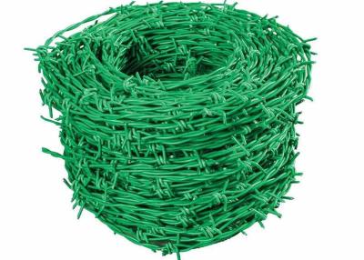 China Hot Dipped Galvanized Steel Barbed Wire 1.5-3cm Barb Length 7.5-15cm Spacing Farm Prison Fence for sale