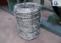 China High Tension Barbed Wire Fence Silver Green Color 1.5-3cm Barb Length 7.5-15cm Spacing for Military for sale