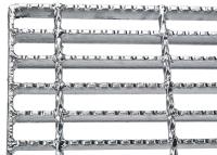 China Serrated Carbon Steel Bar Grating Anti Skid 30 Year Galvanized Trench Ship for sale