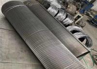 China SS304 SS316L Johnson Wedge Wire Screen 0.1mm-6mm Slot for Mining Water Treatment for sale