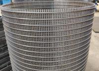 China SS304 SS316L Johnson Wedge Wire Screen 0.1mm-6mm Slot for Mining Water Treatment for sale