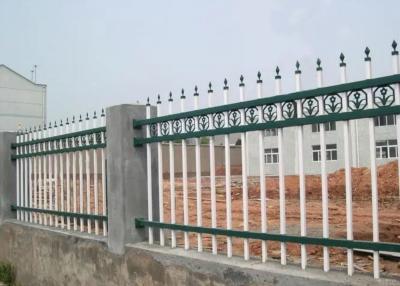 China Wrought Steel Residential Tubular Fence 1500mm Height Hot Dip Galvanized Powder Coated for sale