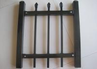 China Wrought Steel Residential Tubular Fence 1500mm Height Hot Dip Galvanized Powder Coated for sale