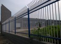 China Galvanized Steel Pipe Fence 2.4m Width Powder Coated Custom Options for sale