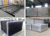 China Galvanized Steel Pipe Fence 2.4m Width Powder Coated Custom Options for sale