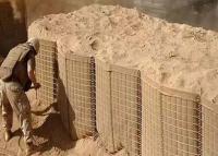 China Military Hesco Barrier Gabion Hot Dipped Galvanized Wire 250-600g/m2 Flood Defense for sale