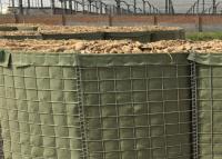 China Modular HESCO Flood Barrier Wall Welded Gabion UV Resistant 4.0mm Wire 75mm Mesh for sale