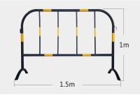 China Traffic Crowed Control Barrier 2.0m-2.5m Temporary Pedestrian Barriers for sale